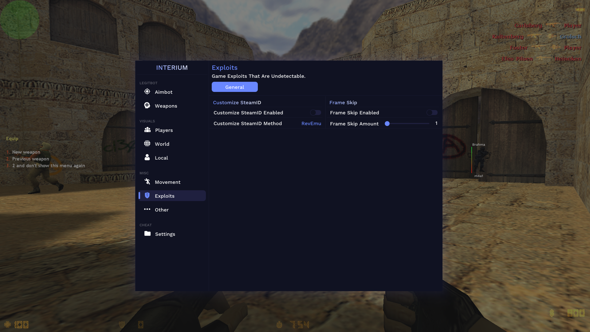Interium - Чит для CS 1.6
